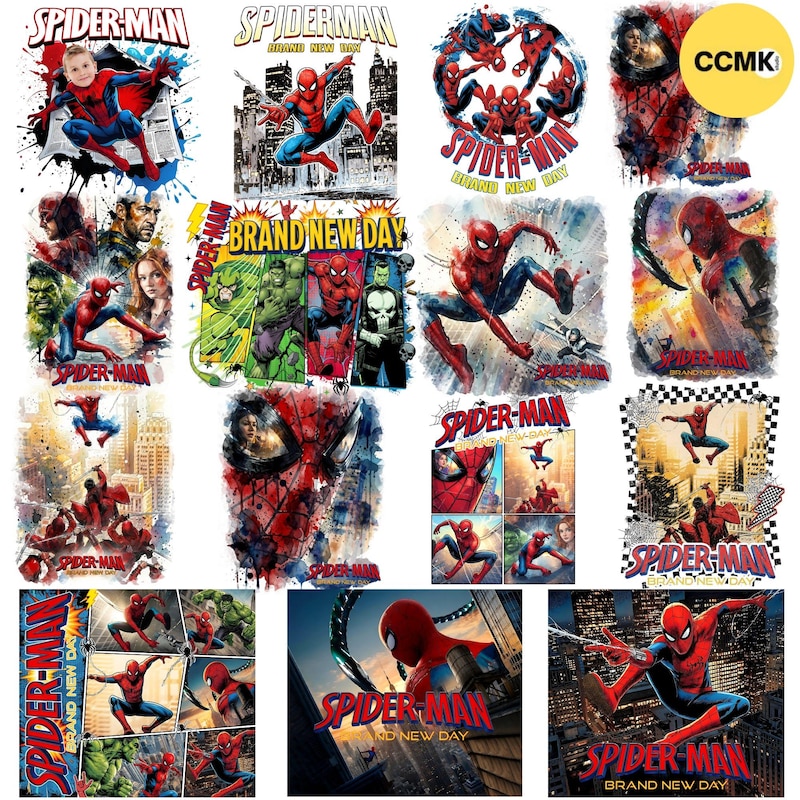 Spiderman Sticker Cartoon - Etsy