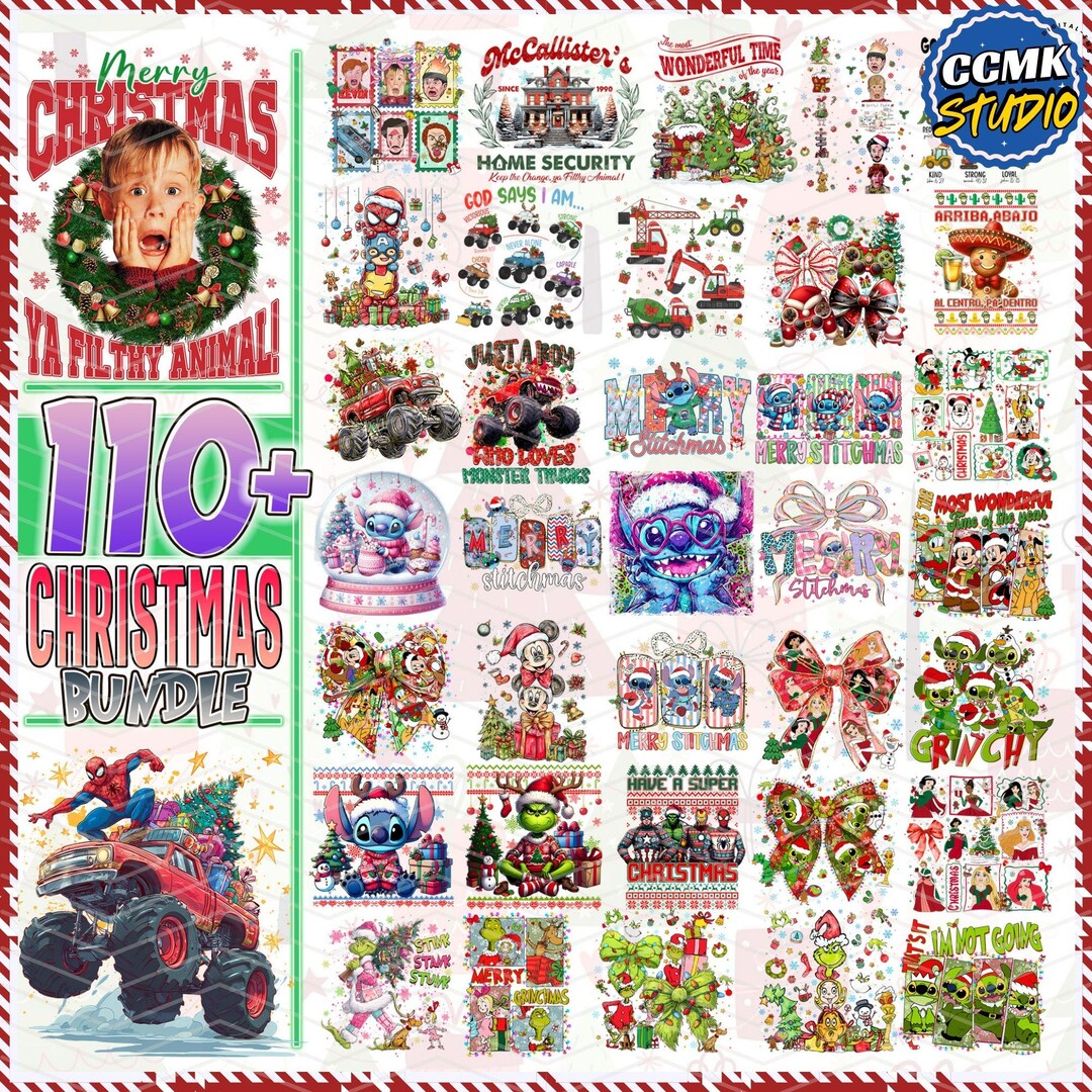 110+ Christmas Bundle, Movie Christmas Png Bundle, Xmas Png, Merry ...