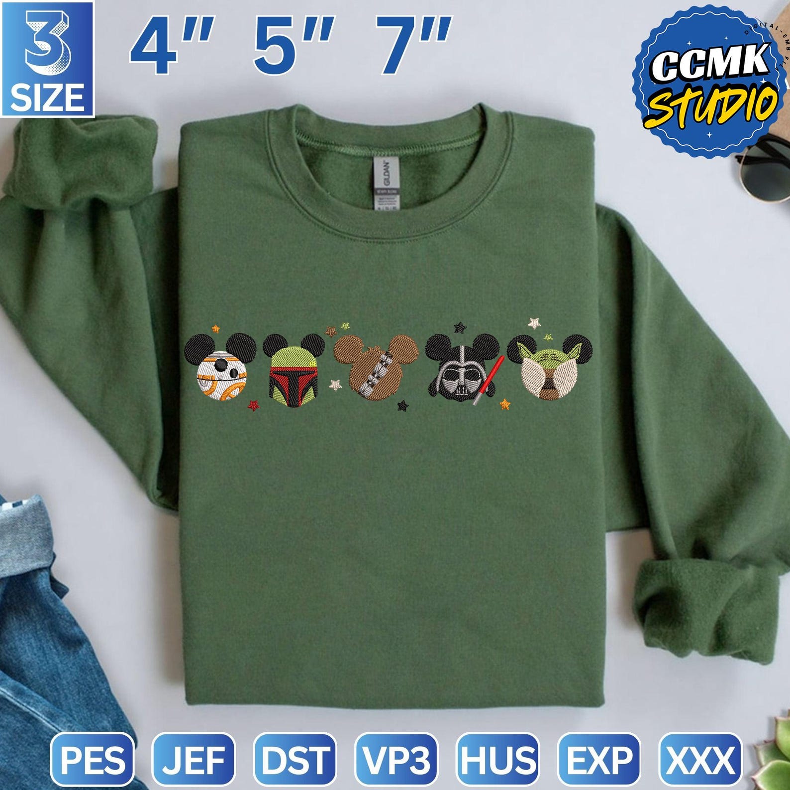 Magic Cartoon Crew Embroidery Design, Magical Land Embroidery Design ...