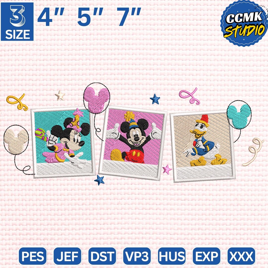 Magic Kingdom Embroidery Design, Family Matching Birthday Embroidery ...
