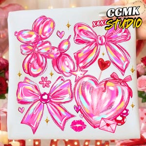 Pink Brushstroke Balloon Dog PNG, Valentine Balloon Animal Clipart ...