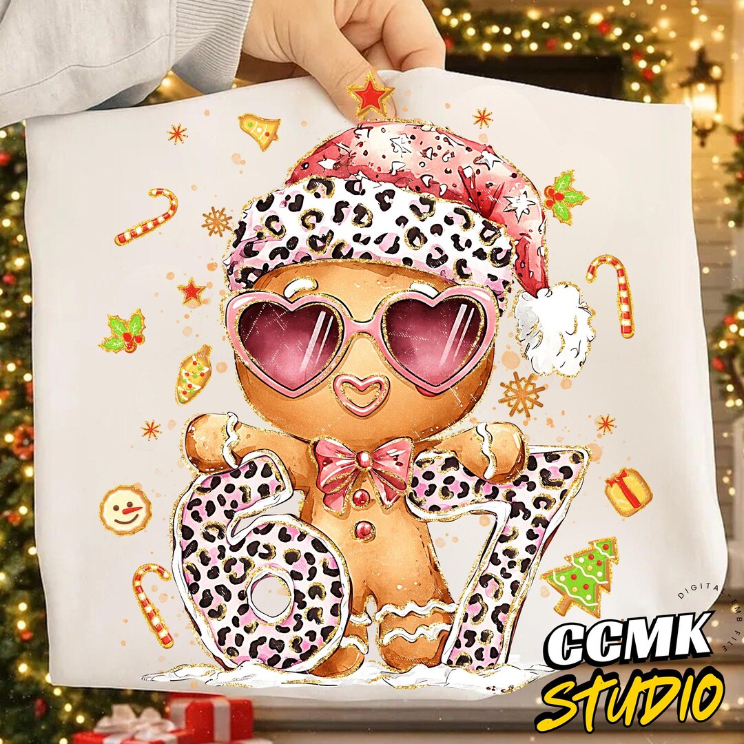 Gingerbread Man Six Seven Meme Christmas Mean Guy Png, Viral Funny 6 7 ...