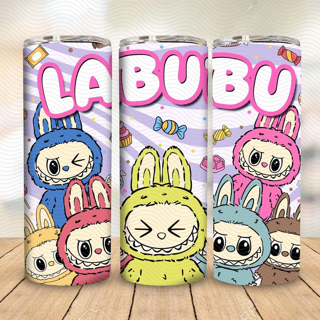 Funny Cartoon Character Wrap Design, Trending Pink Cartoon Character ...