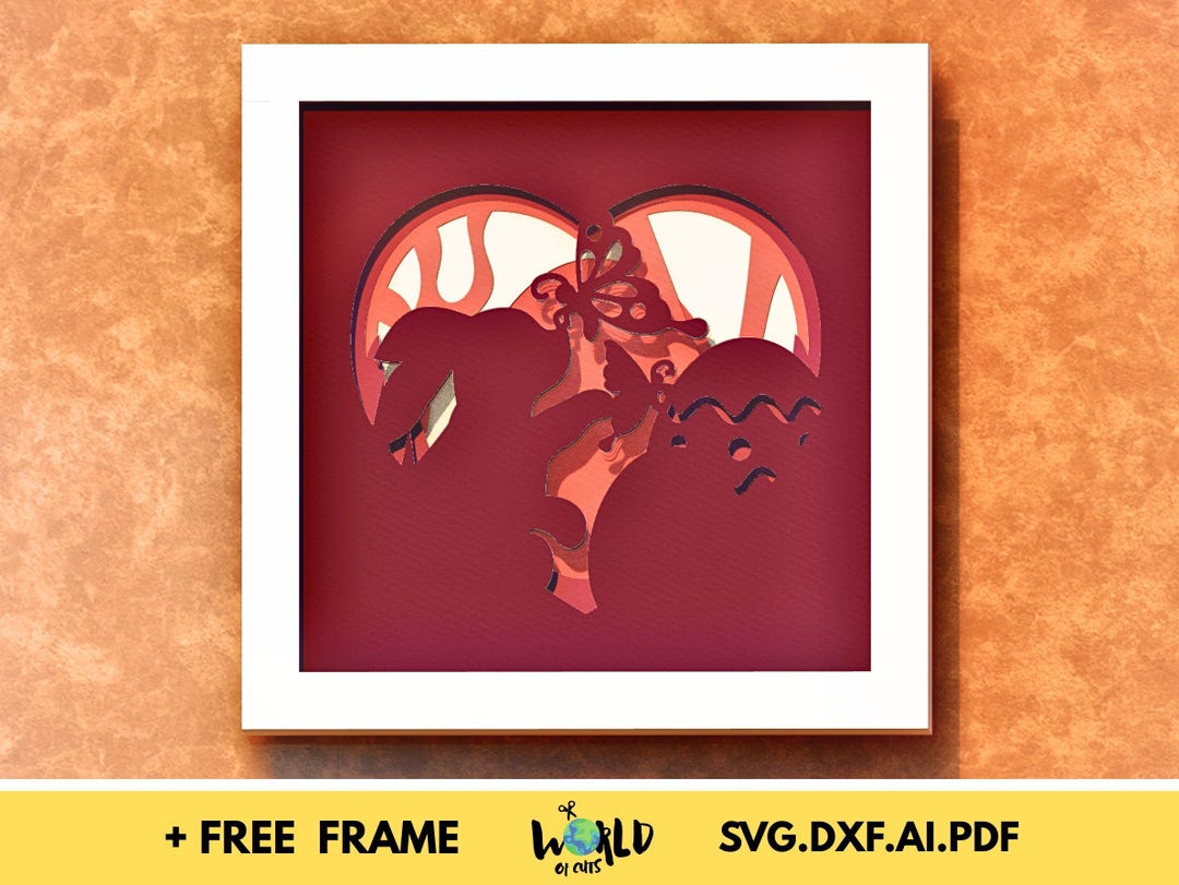 3D Easter Bunny Shadow Box SVG: Multilayered Paper Cut Template - Etsy