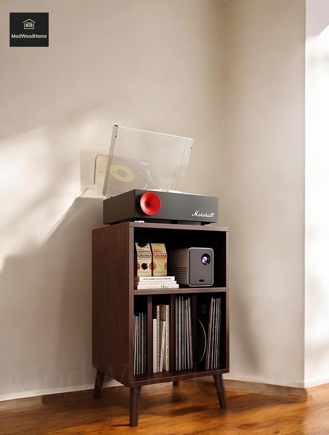 Solid Wood Record Display, Record Display Shelf, Vinyl Record Display ...