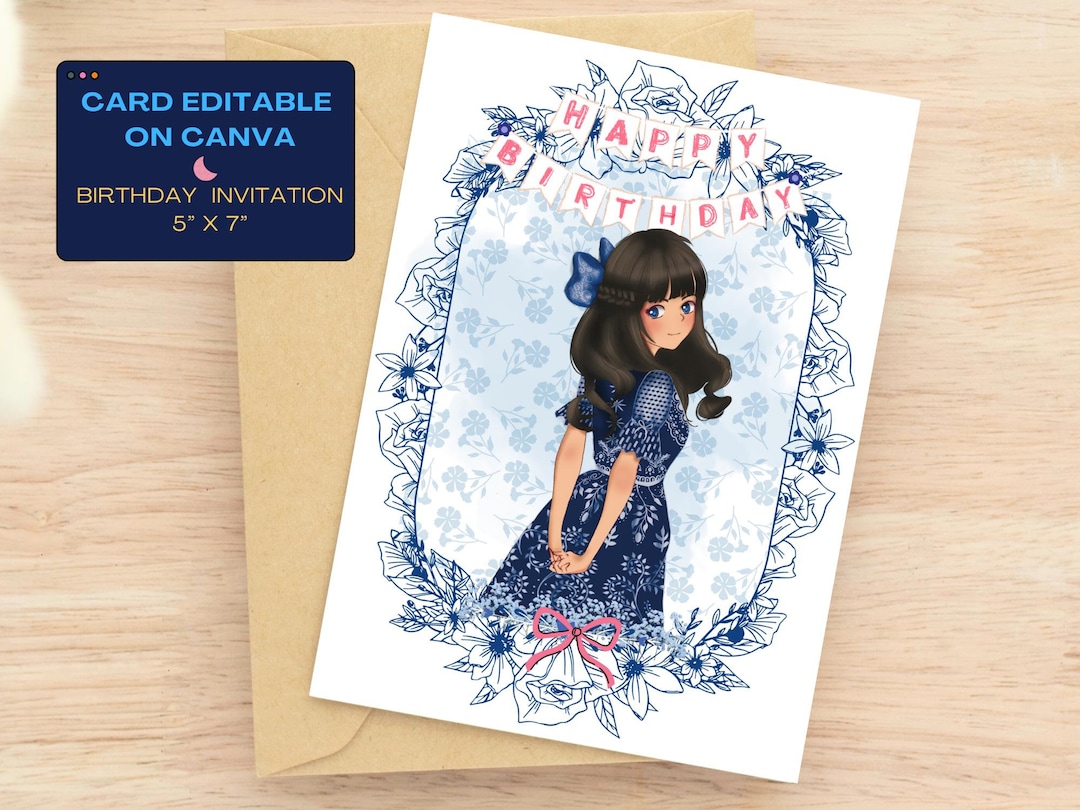 Custom Birthday Card - Canva | Personalized Template Invitation ...