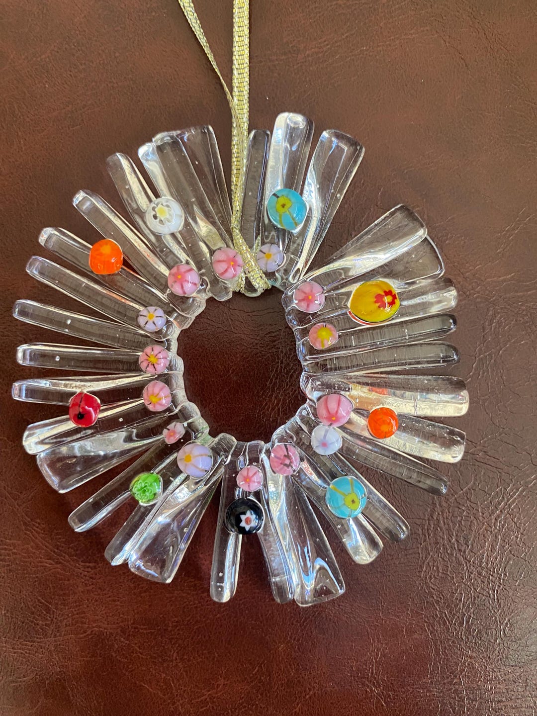 Fused Glass Circle - Etsy