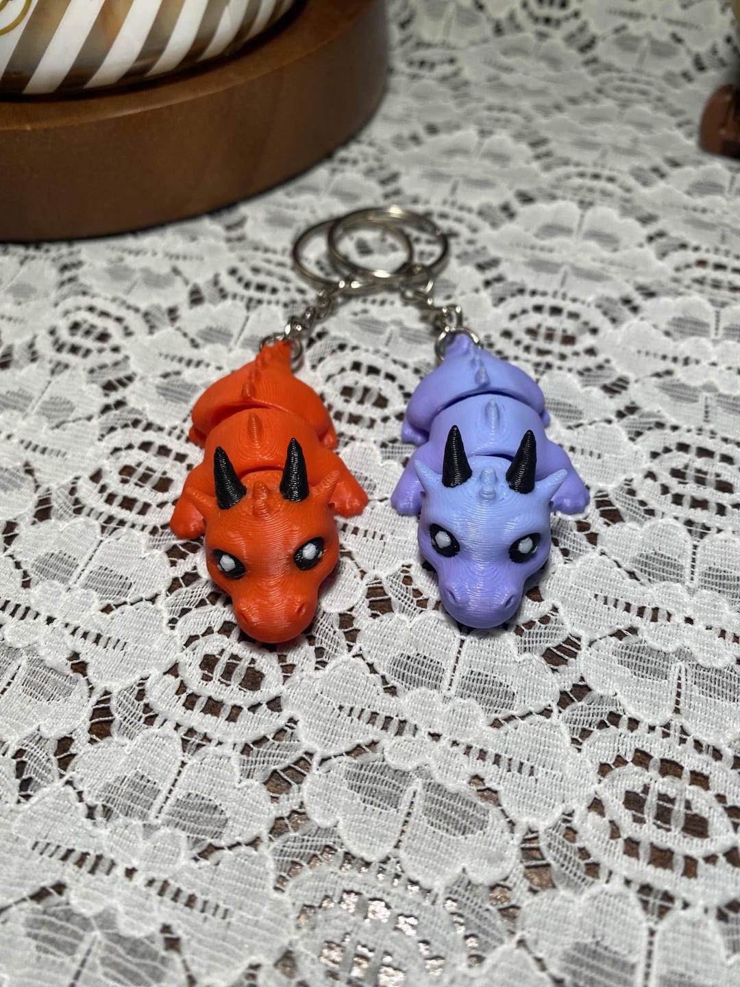 Articulated Dragon Keychain - Etsy