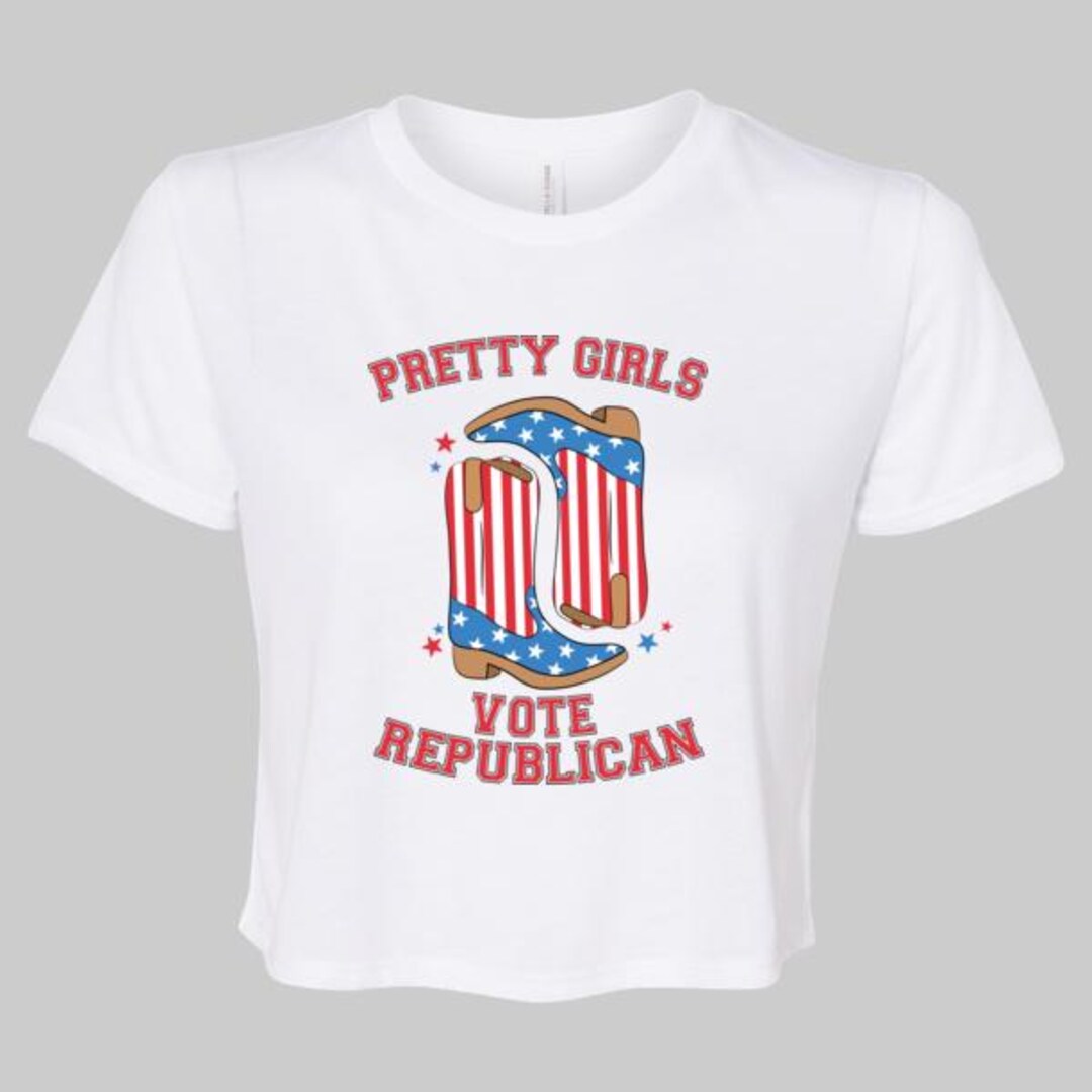Pretty Girls Vote Republican Crop Top - Etsy