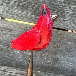 Tree Topper Cardinal Metal Christmas Decor Holiday Tree - Etsy
