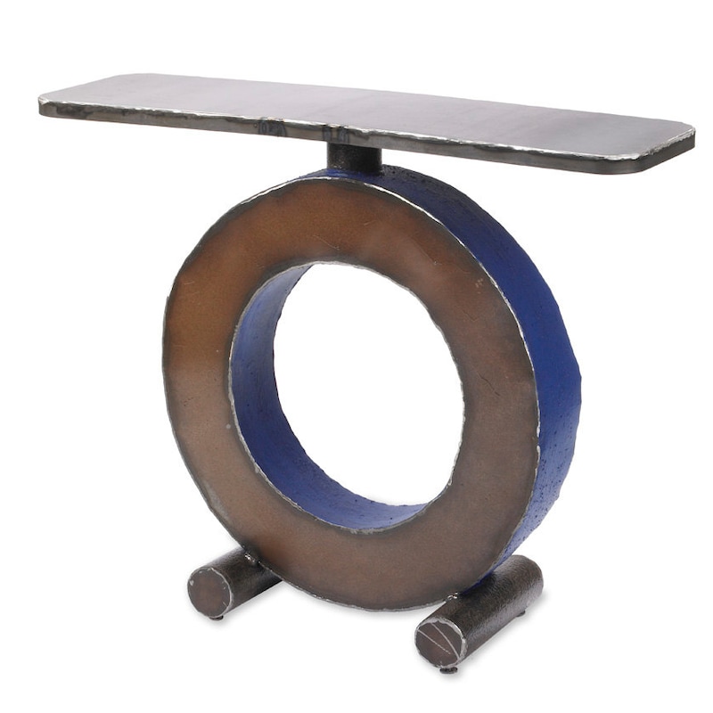 Blue Console Table - Etsy