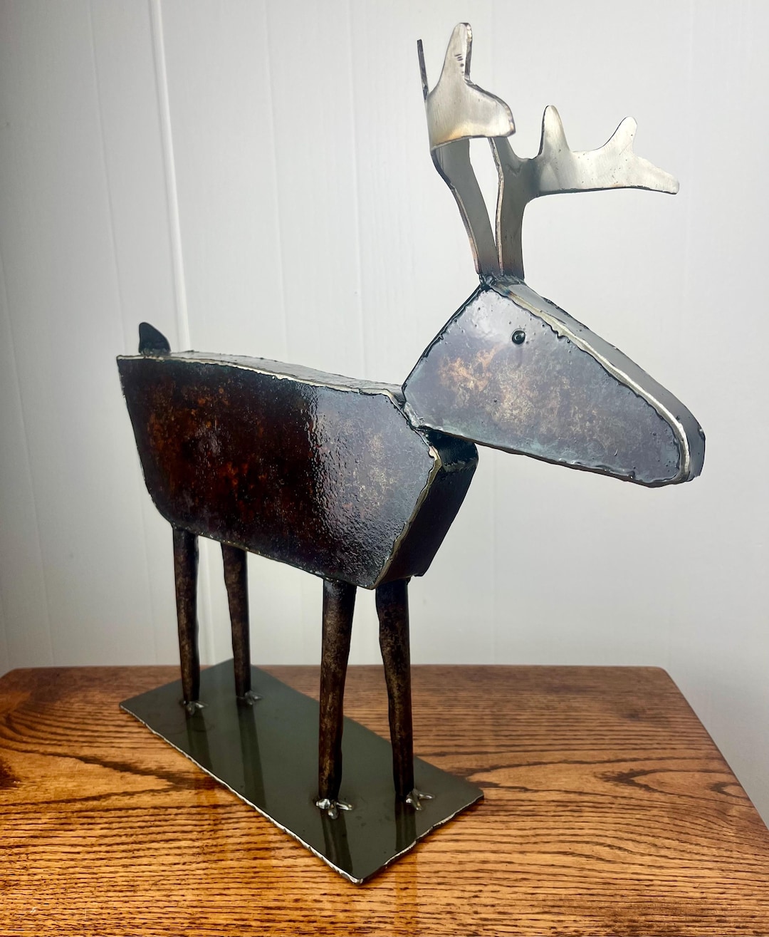 Metal Tabletop Deer Davis Mantle Decor Art Sculpture Holiday ...