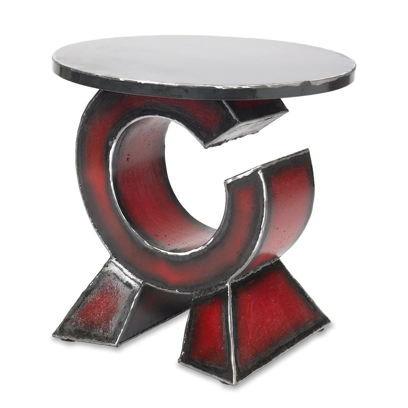 Steel End Table - Etsy