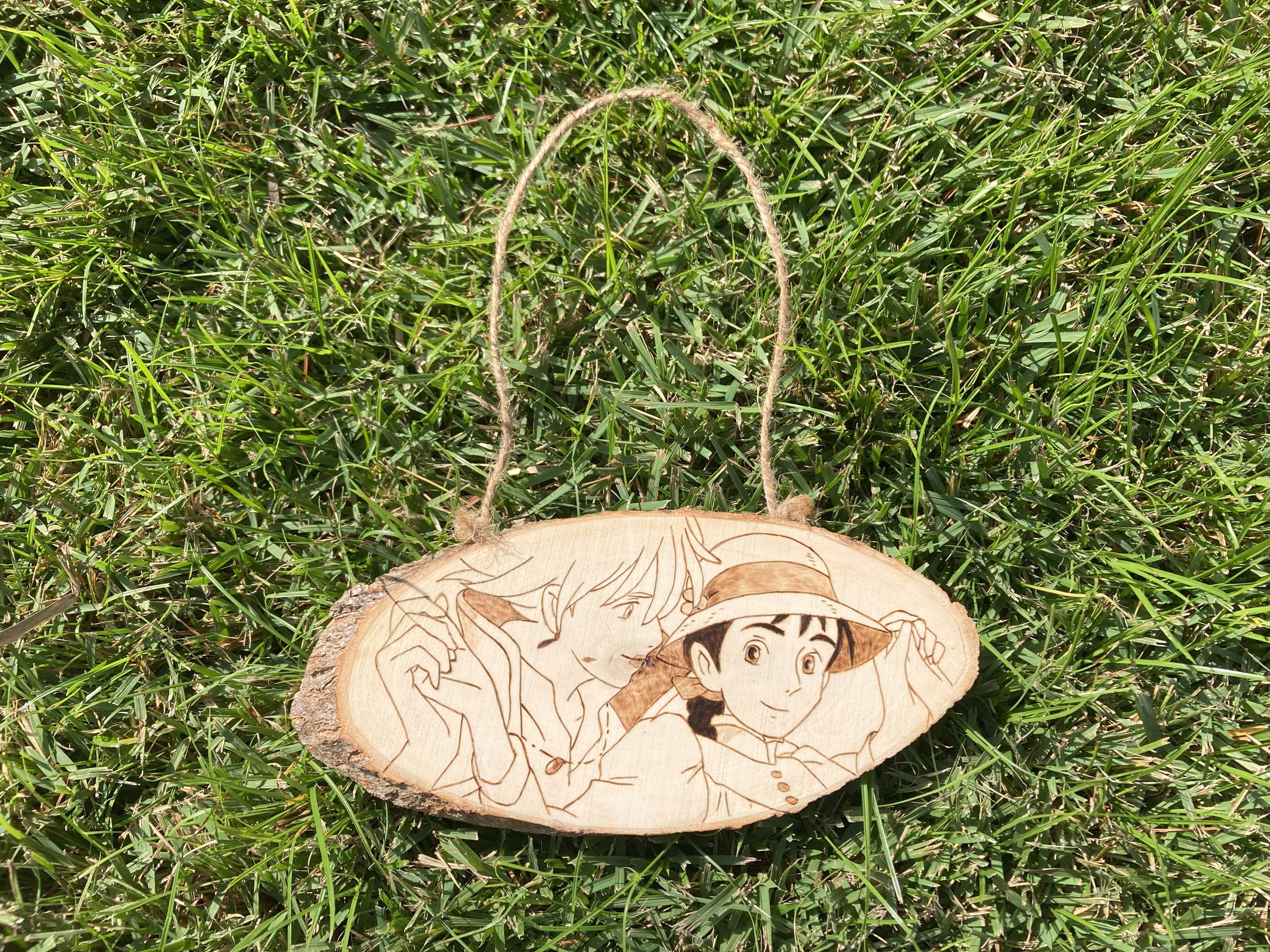 Howl's Moving Castle Sophie Wood Burned Hand Made Art, Studio Ghibli ...