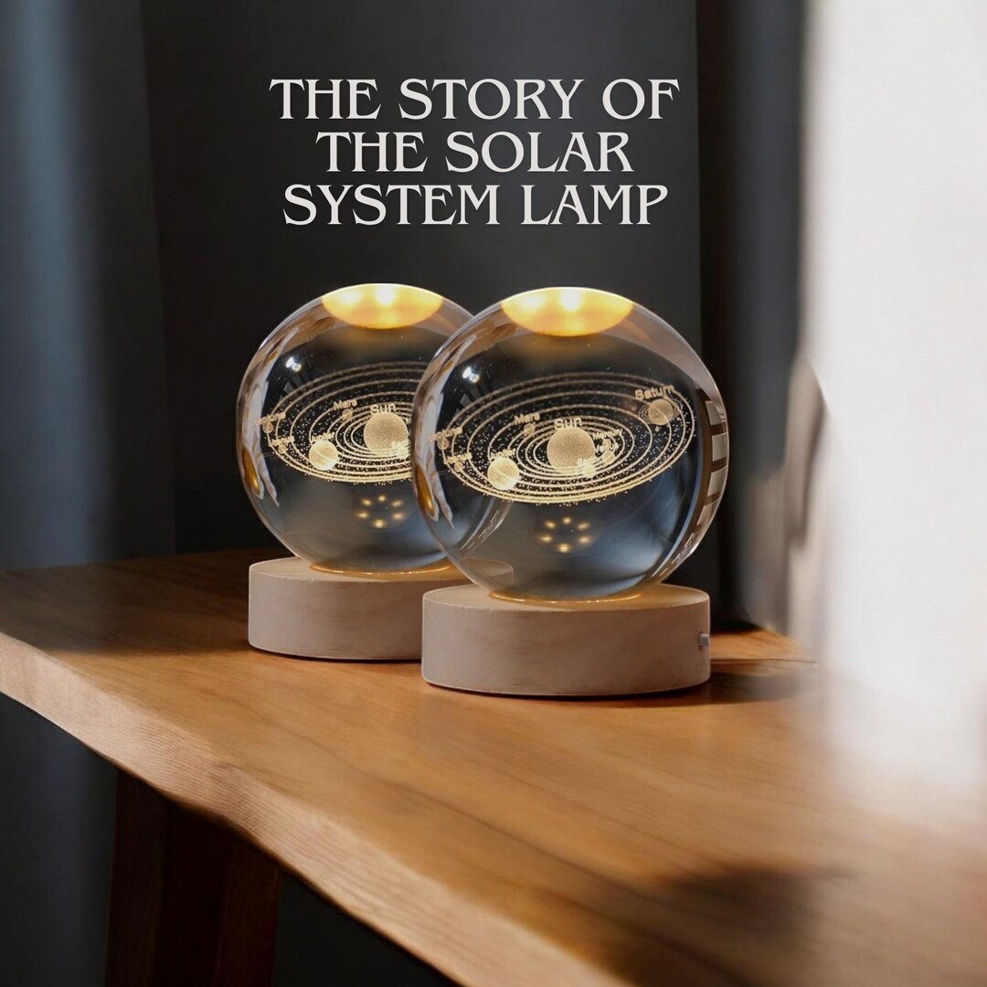 Personalized Solar System Night Lamp Digital Design | Custom Cosmic ...