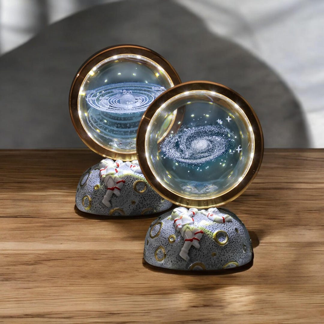 Custom Solar System Night Light 3D Planet Lamp, Personalized Milky Way ...
