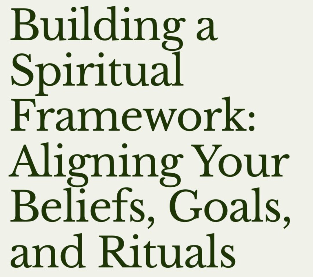Guide to Build Your Spiritual Framework - Etsy