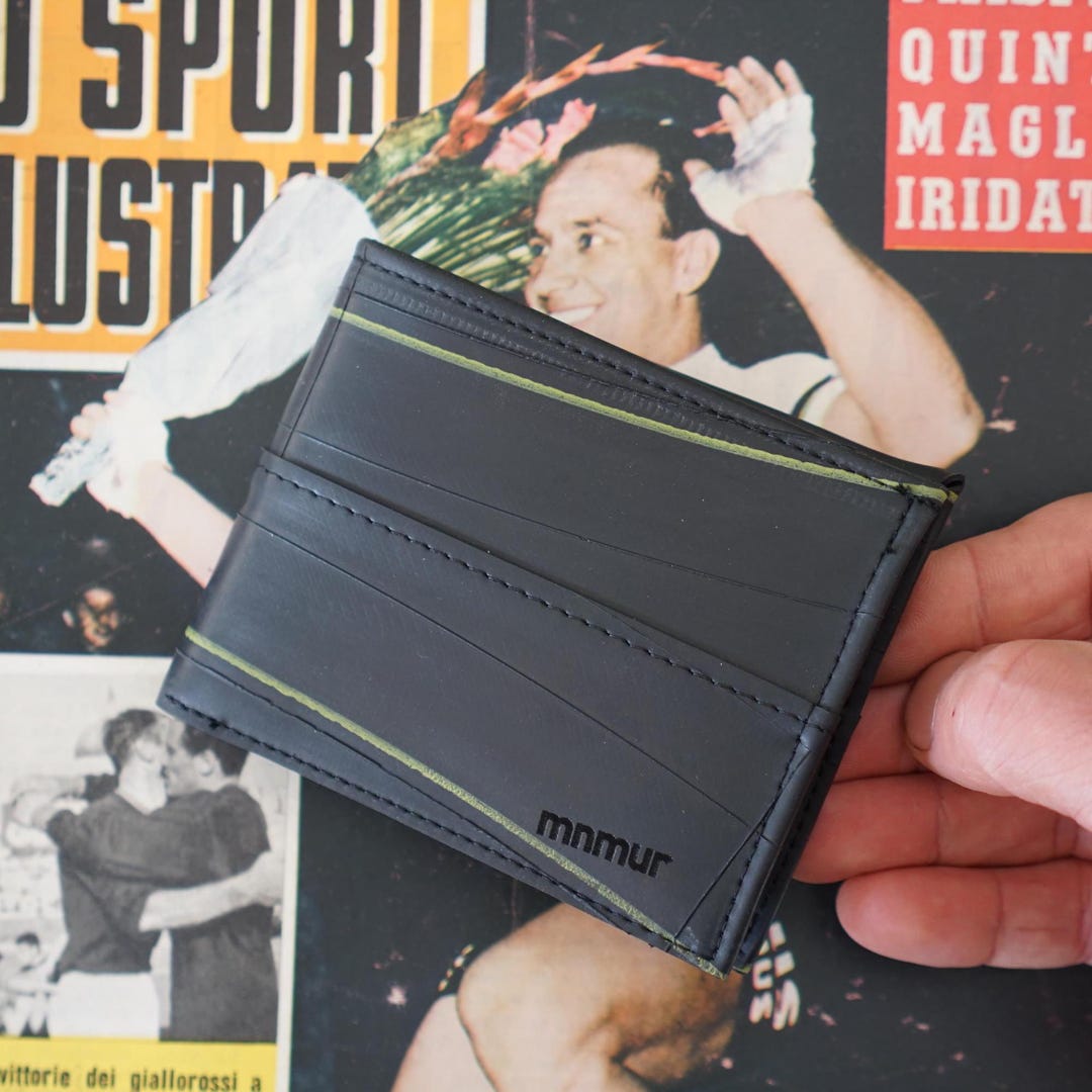 Recycled Inner Tube Wallet for Men | Unique Piece | Vegan and Eco ...