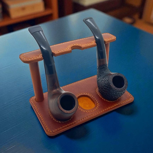 Leather Pipe Stand - Etsy