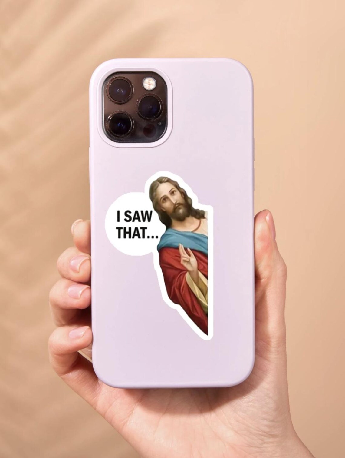 Jesus I Saw That Sticker| Waterproof| Funny Gifts|faith Sticker ...