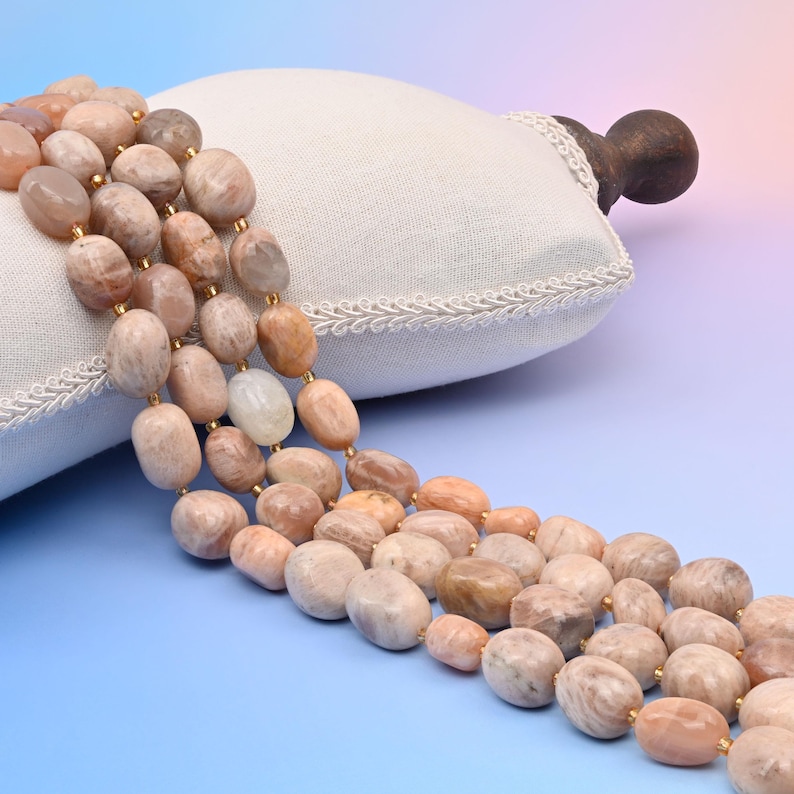 Sunstone Oval Beads Size 10-17mm Jewelry Making 15.5 Inch Strand - Etsy
