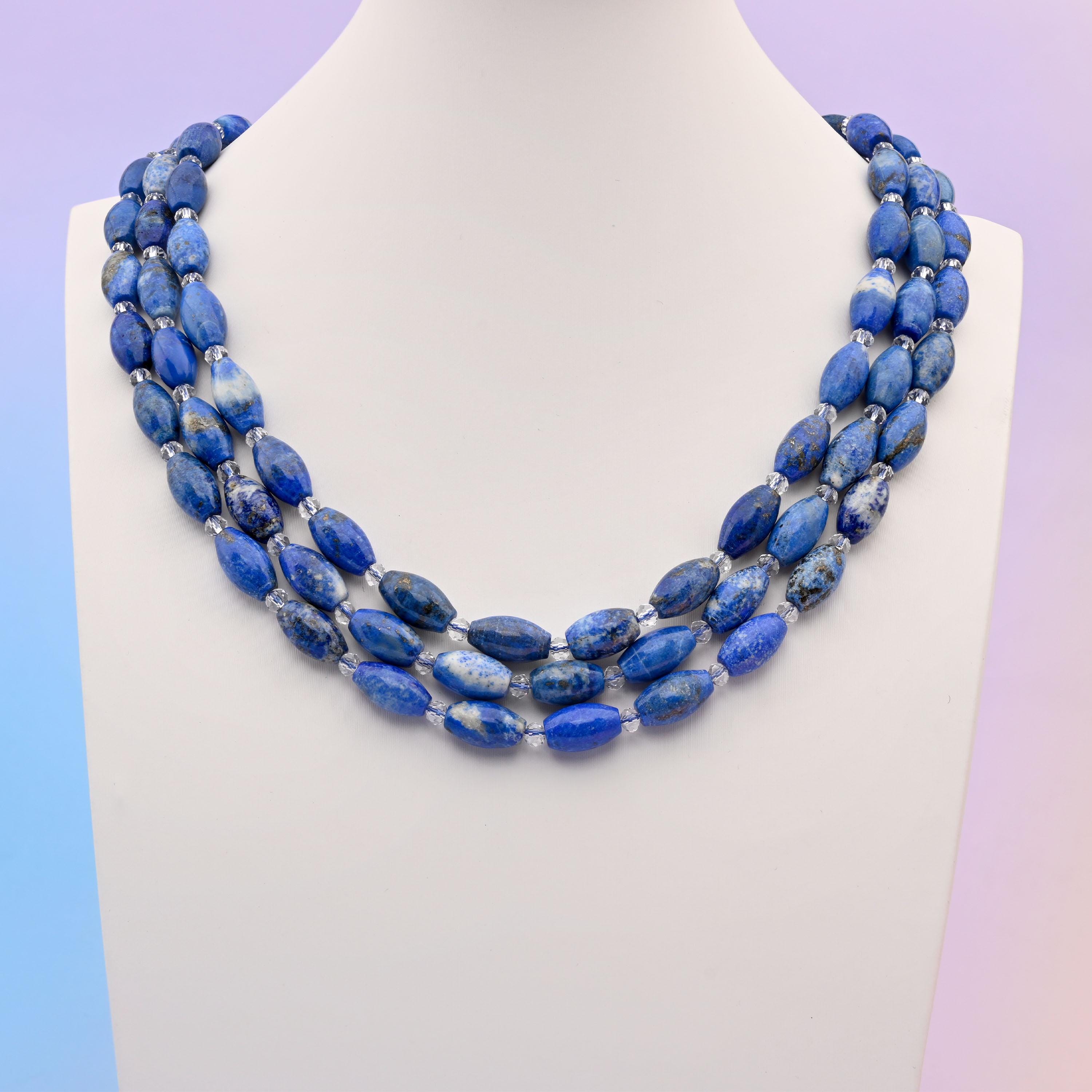 Natural Lapis Lazuli Smooth Barrel Gemstone Beads, Size 13x8mm Barrel ...