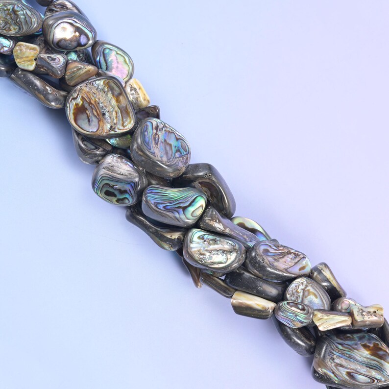 Abalone Shell Irregular Freeform Beads Jewelry Making 15 Inch Strand - Etsy