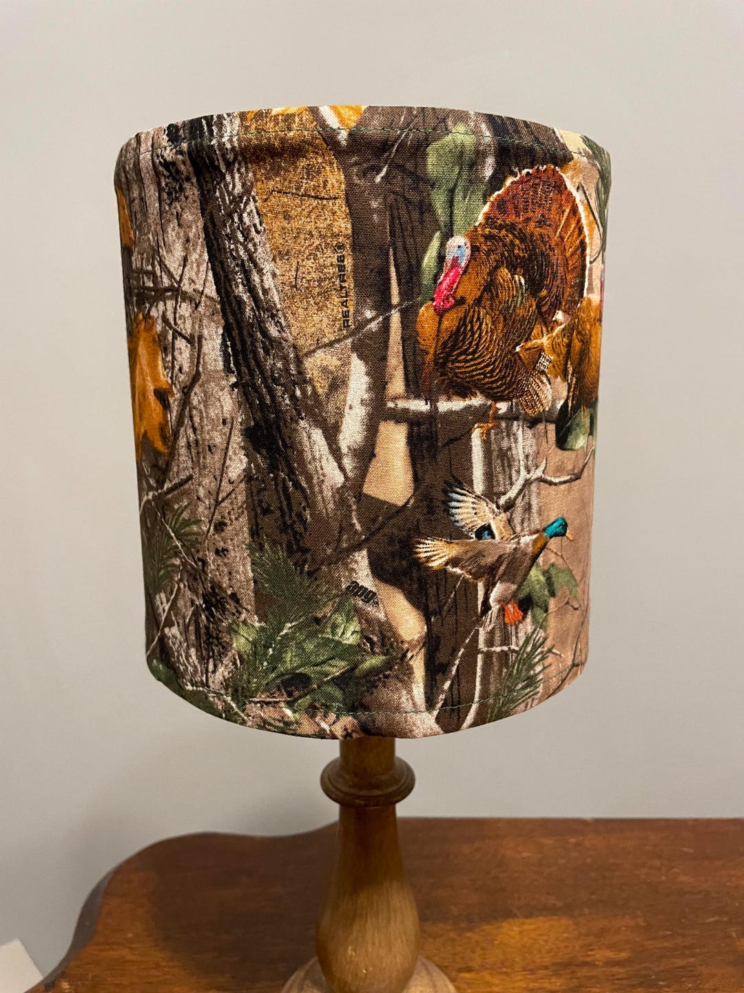 Hunter's Lamp With Wood Look Base. Cover is Interchangeable. - Etsy