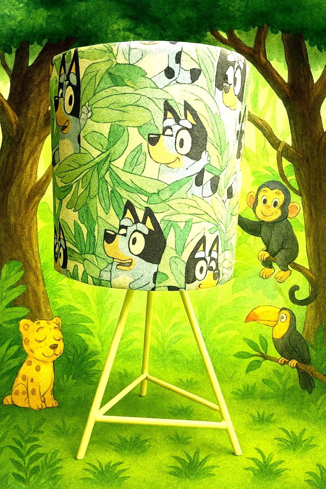 Jungle Bluey Lamp With Swapshade - Etsy
