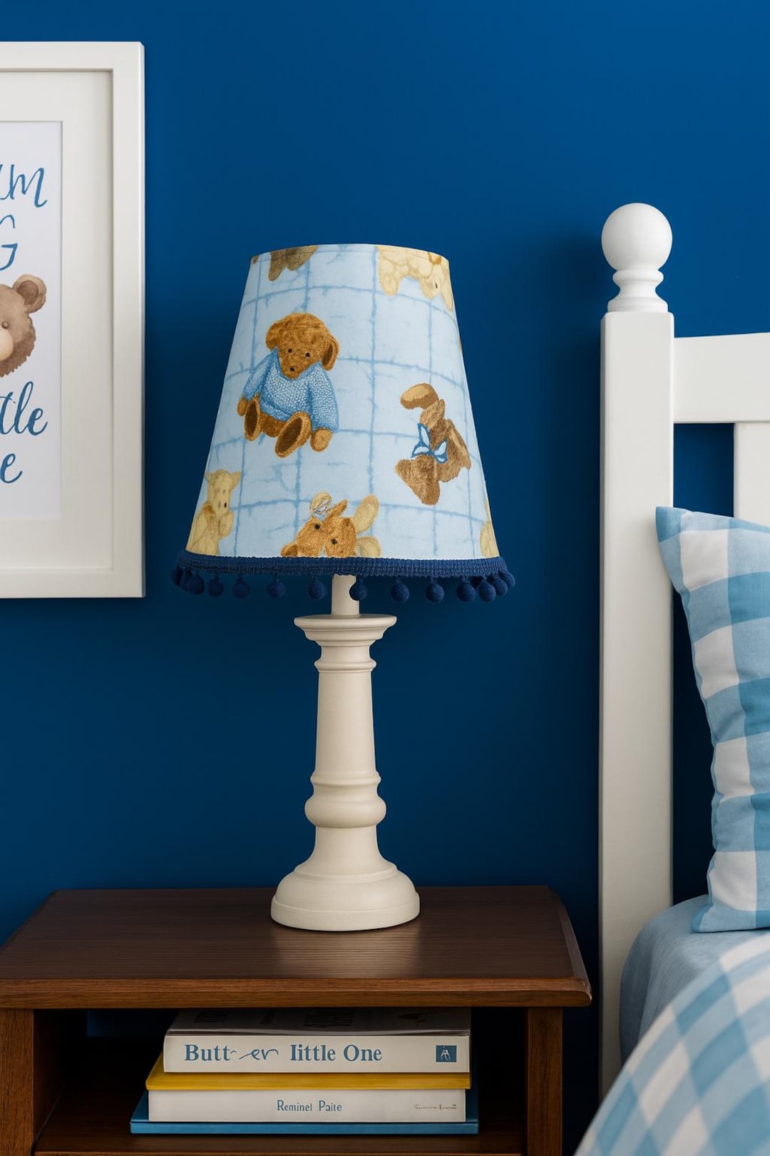 Teddy Bear Lamp With Removable Shade Cover. - Etsy