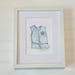 Watercolor Illustrated 8x10 Light Blue Life Vest Art Print - Etsy