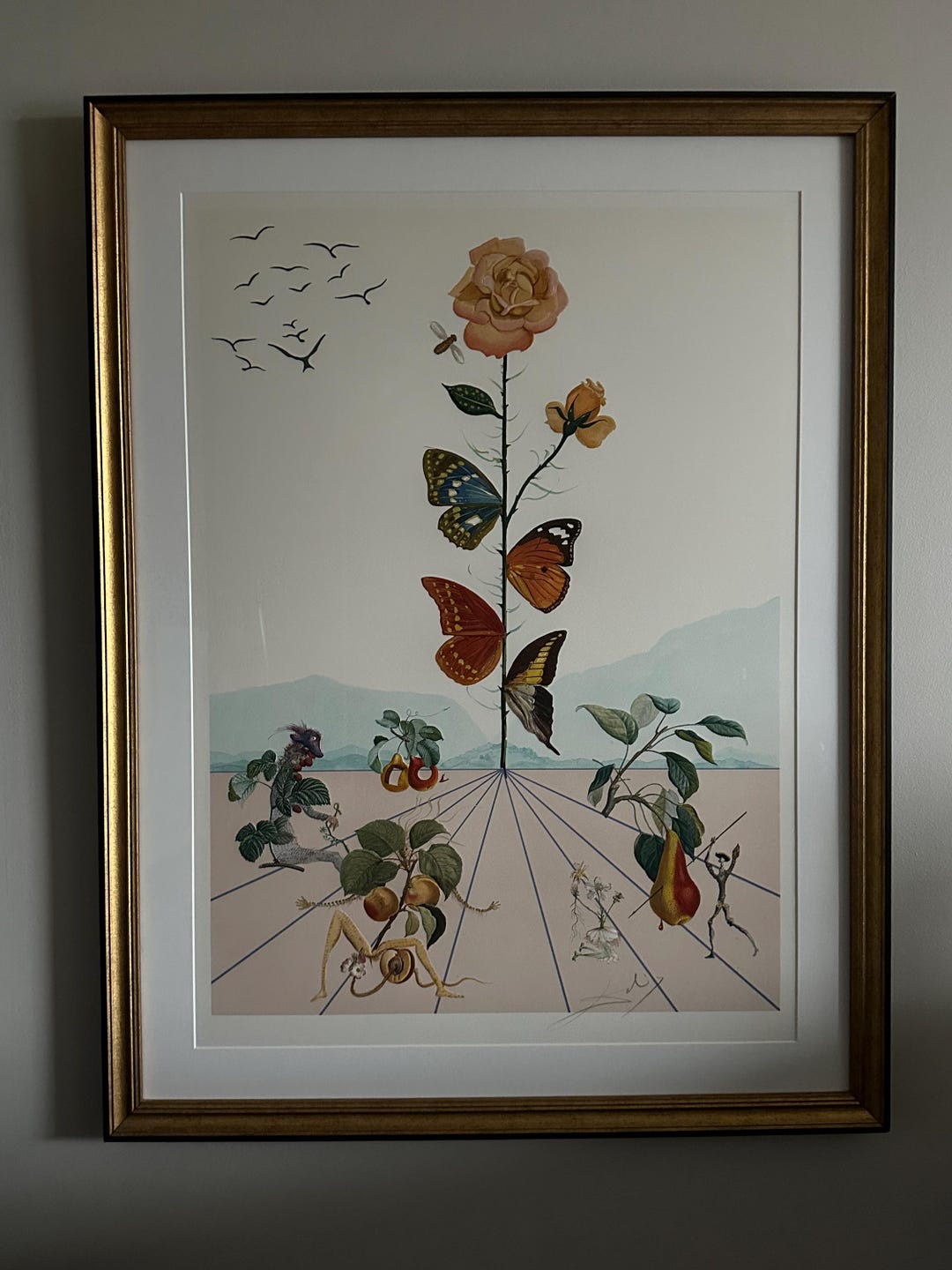 Salvador DALI: Flordali II, the Butterfly Rose, Original Signed ...