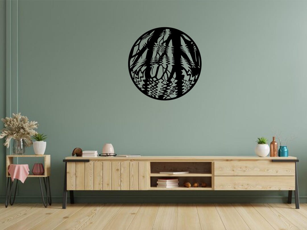 Abstract Circular Wave Design: Digital Modern Geometric Pattern Vector ...