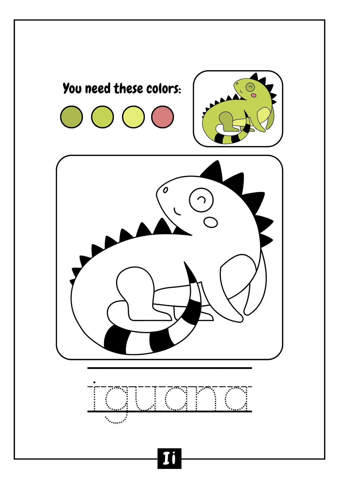 Animal Alphabet Tracing & Coloring Worksheets: Educational Printable ...