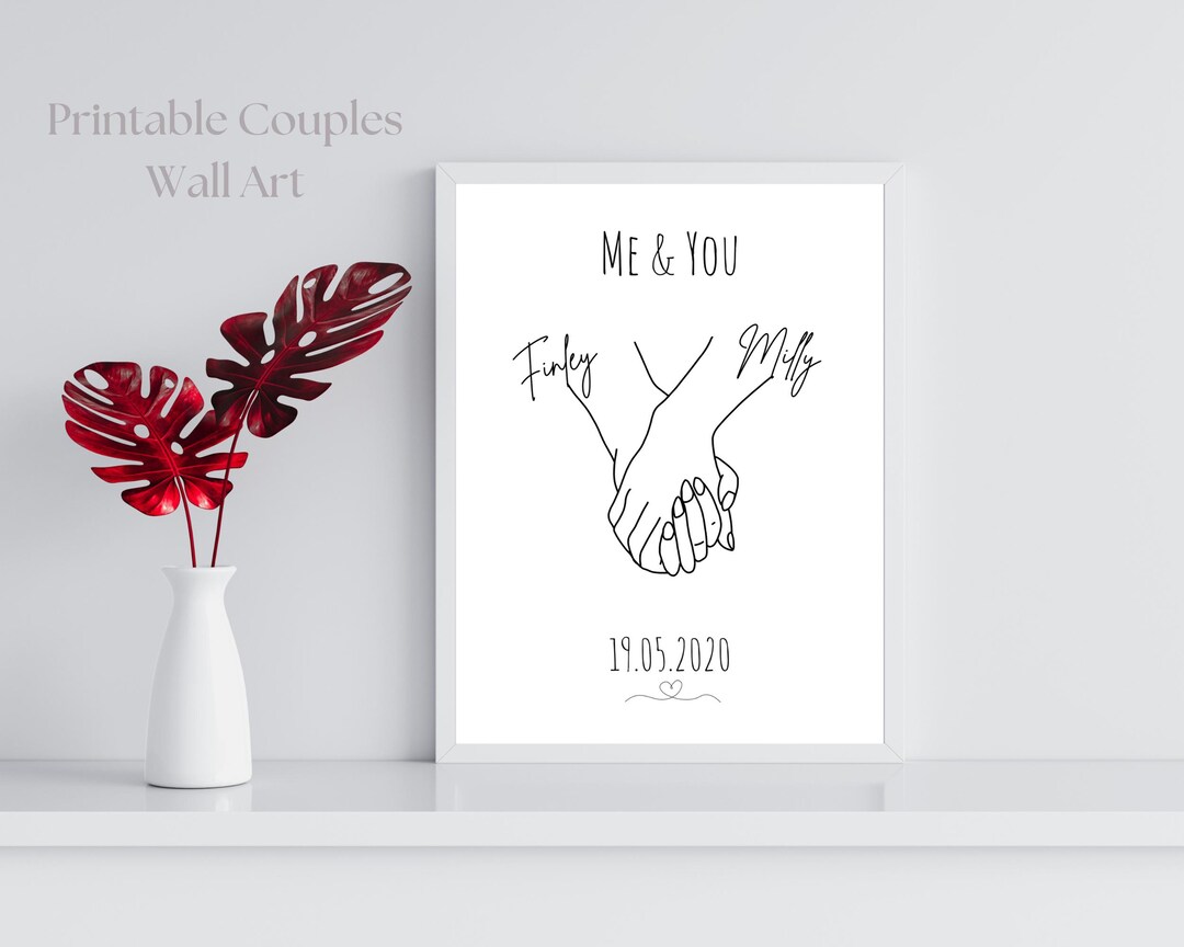 COUPLES WALL ART | Printable Couples Wall Art Template | Couples Home ...
