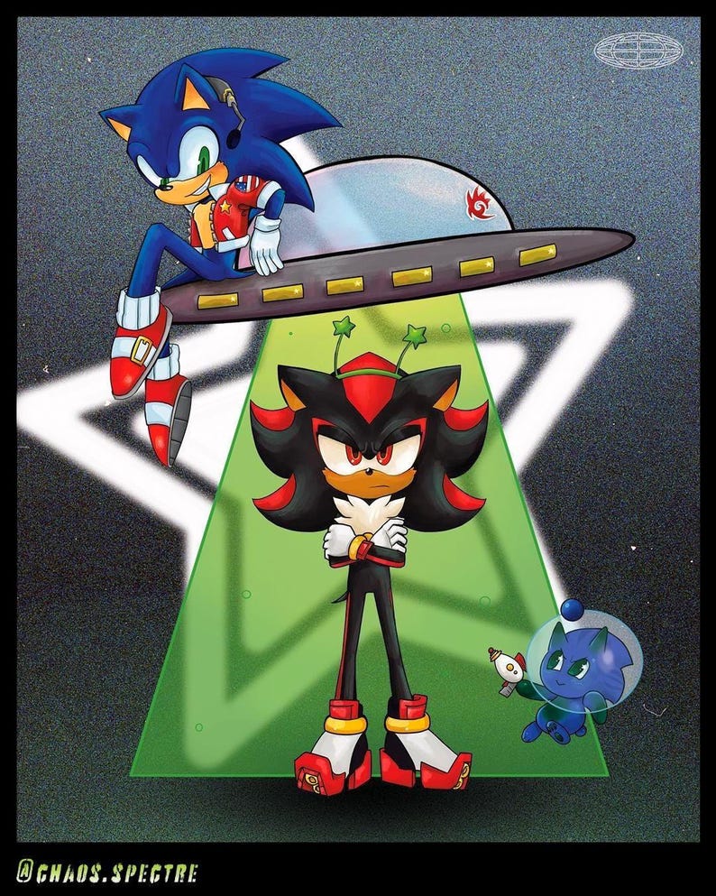 Hogs in Space [shadow & Sonic Acrylic Stand] - Etsy