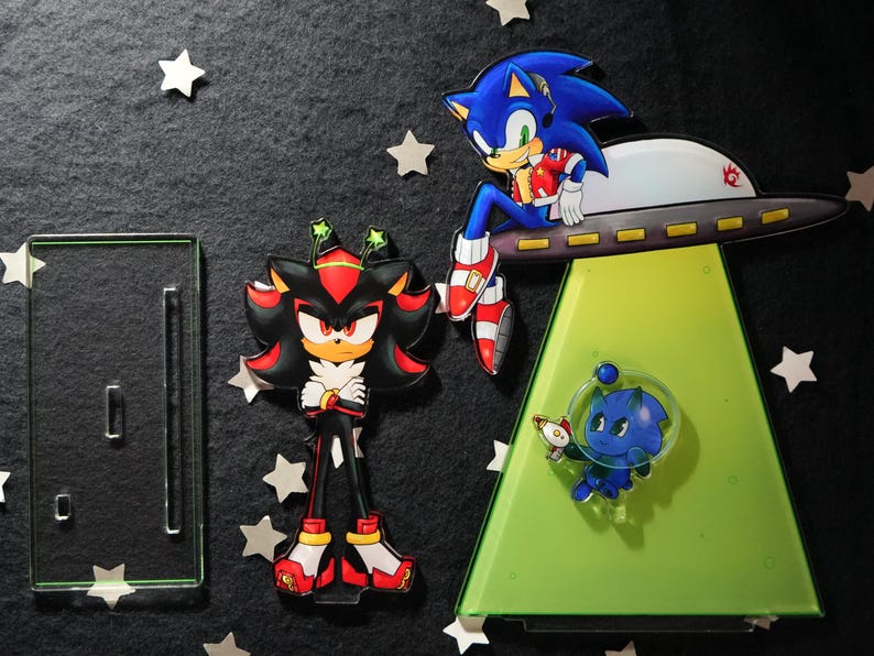 Hogs in Space [shadow & Sonic Acrylic Stand] - Etsy