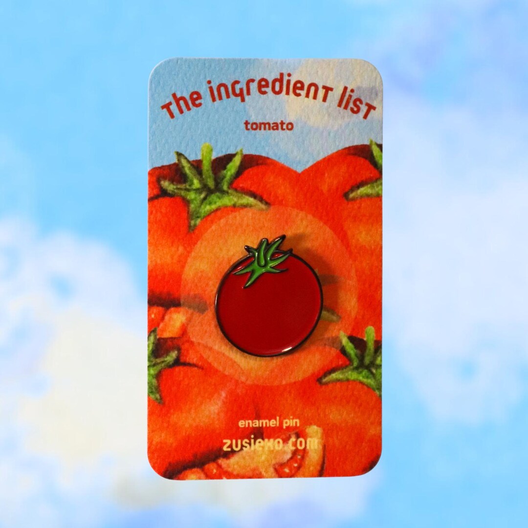 Tomato Enamel Pin | 1 Inch | Vegetable Lovers Gift | Enamel Pin ...