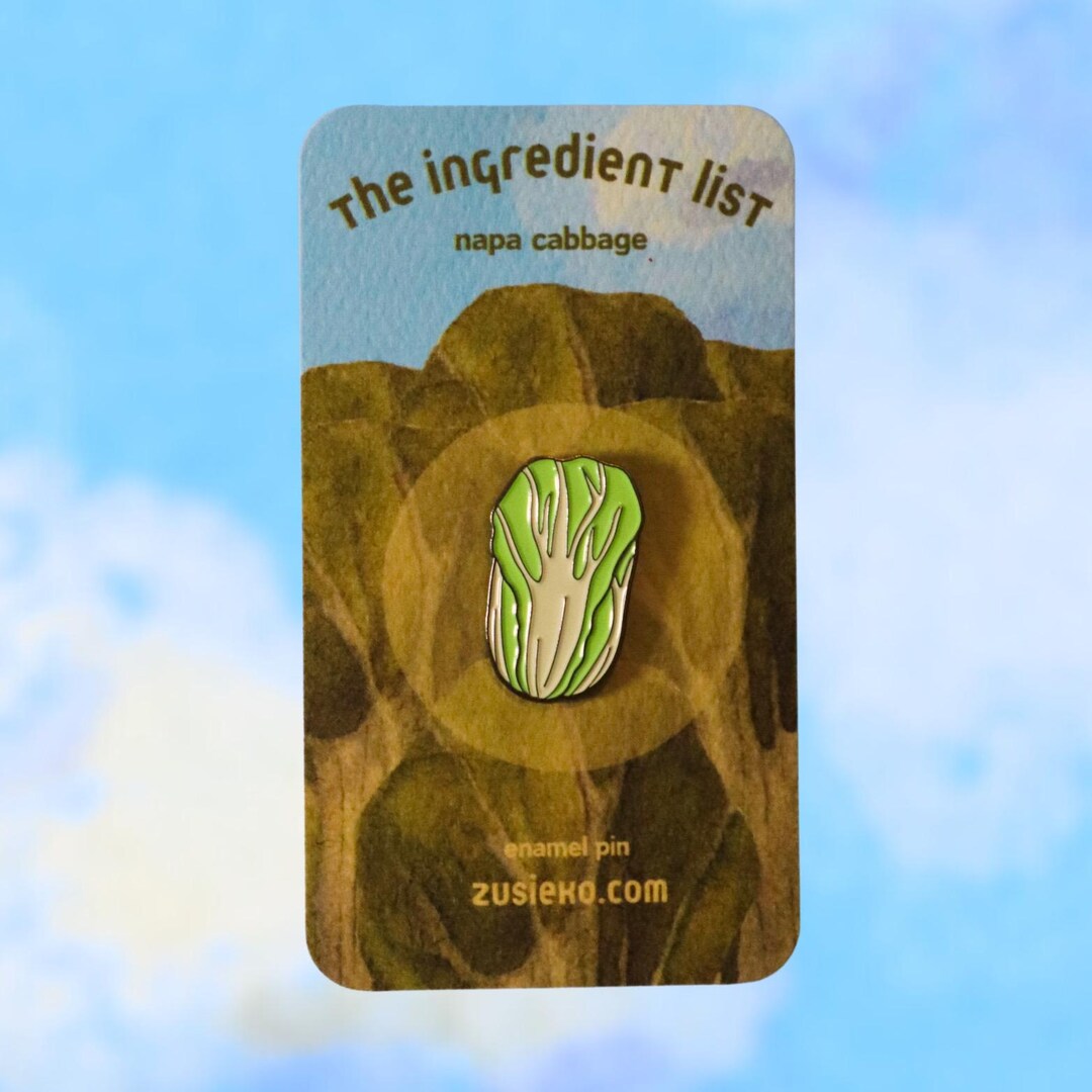 Cabbage Enamel Pin 1 Inch Vegetable Pin Gift Enamel Pin Gift Farmers ...