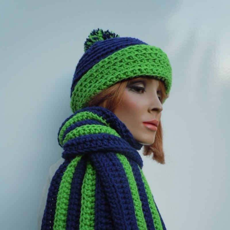 Navy Blue Lime Green - Etsy