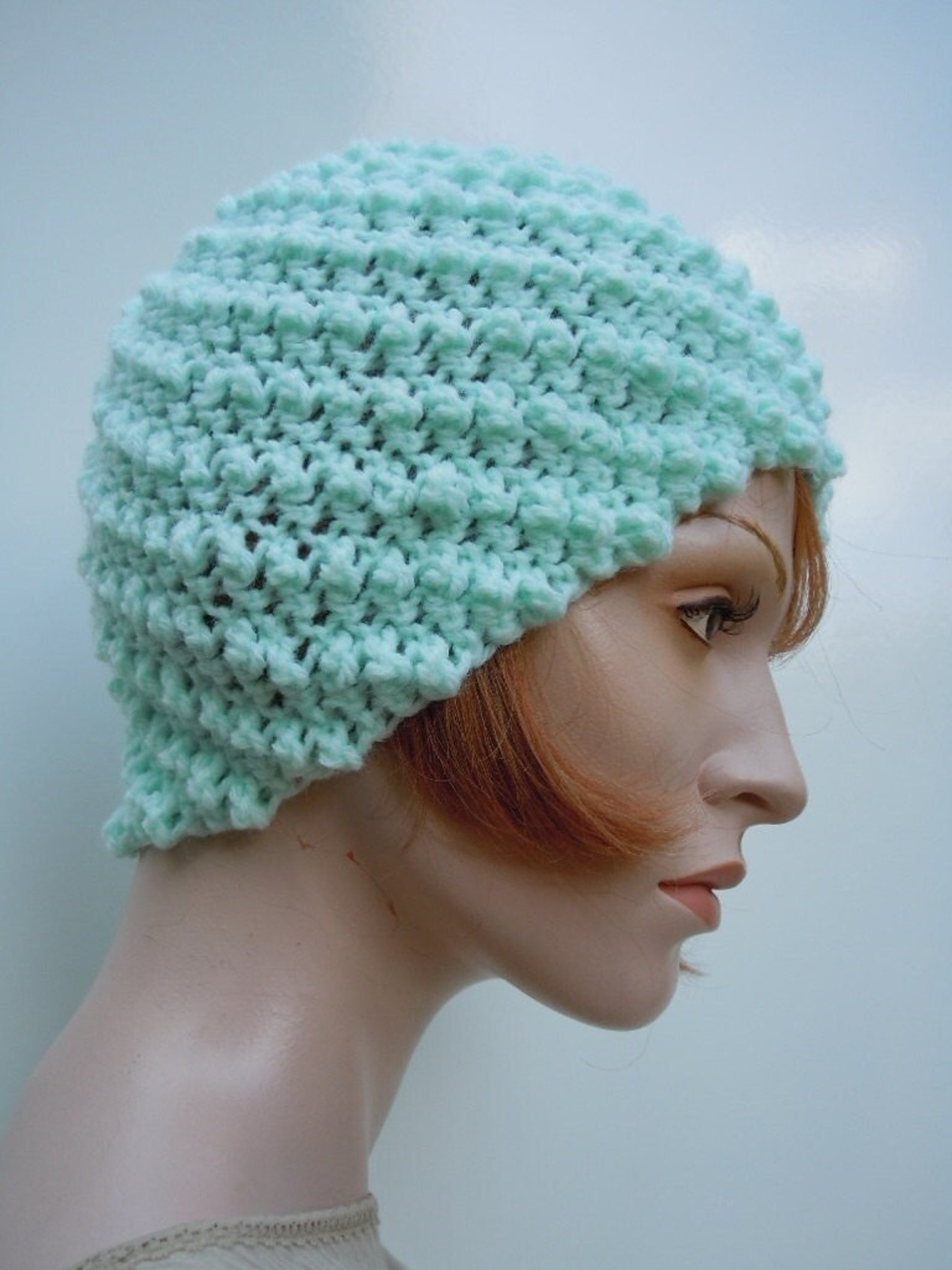 Women's Skull Cap, Flapper Hat, Women's Cloche Hat, Flapper Cloche Hat ...