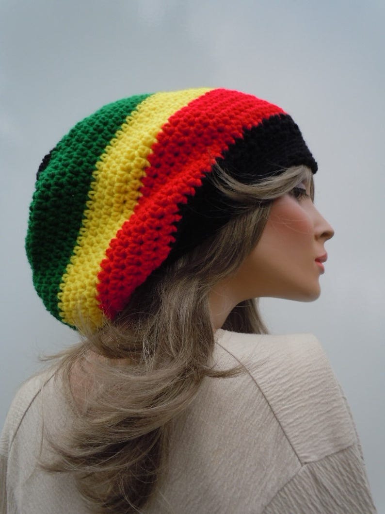 Ethiopian Colors Rasta Hat Dreadlock Tam Rasta Tam Cap - Etsy