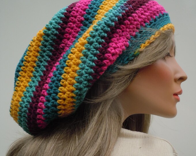 Dreadlock Tam, Rasta Tam Cap, Hippie Hat, Bag Hat, Bright Colors Cap ...