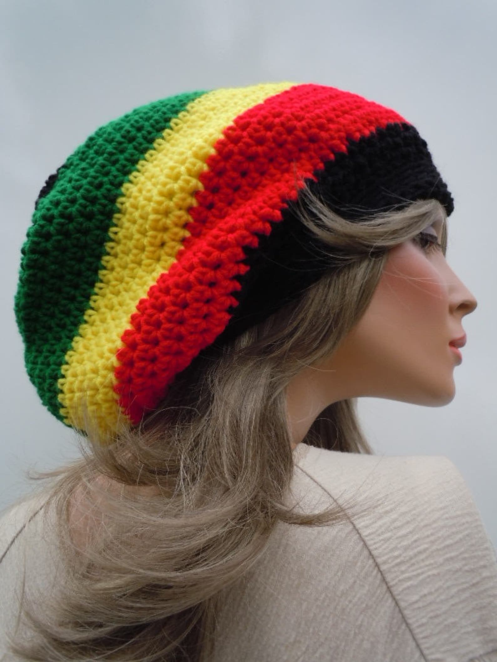 Ethiopian Colors Rasta Hat Dreadlock Tam Rasta Tam Cap - Etsy