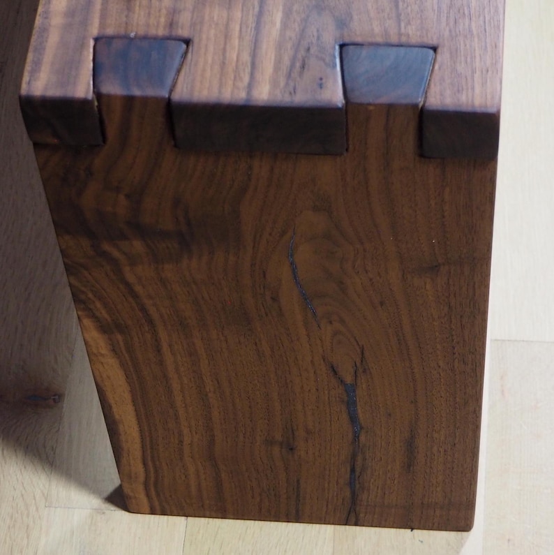 Walnut Hardwood Dovetail Bench - Etsy