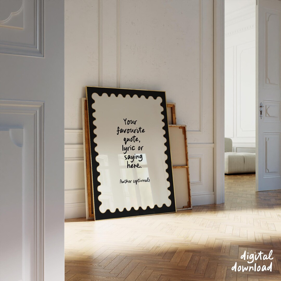 Downloadable Custom Quote Print, Personalized Quote Sign, Custom Quote ...