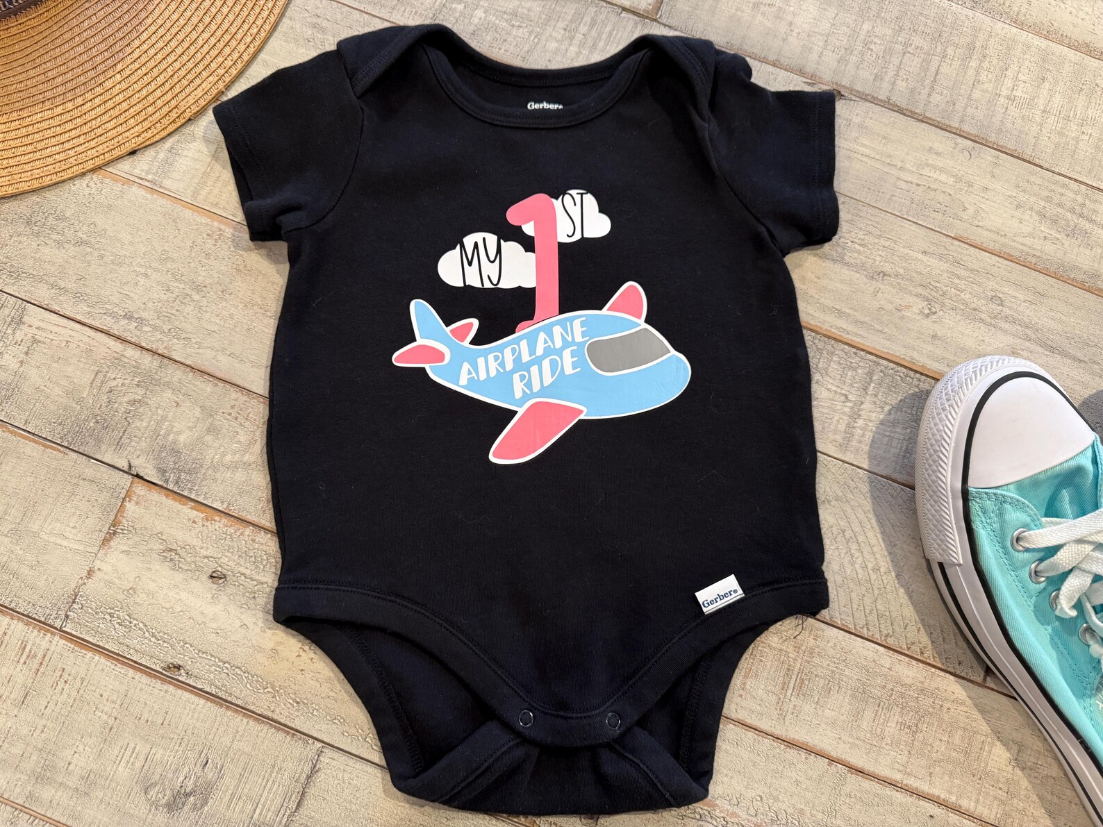 My First Airplane Ride Onesie - Etsy