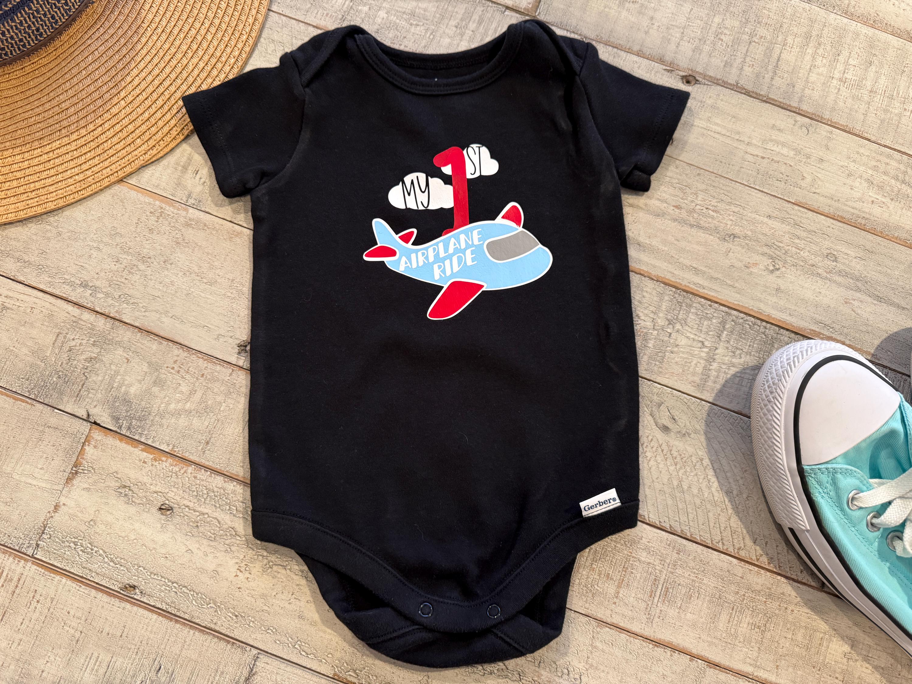My First Airplane Ride Onesie - Etsy