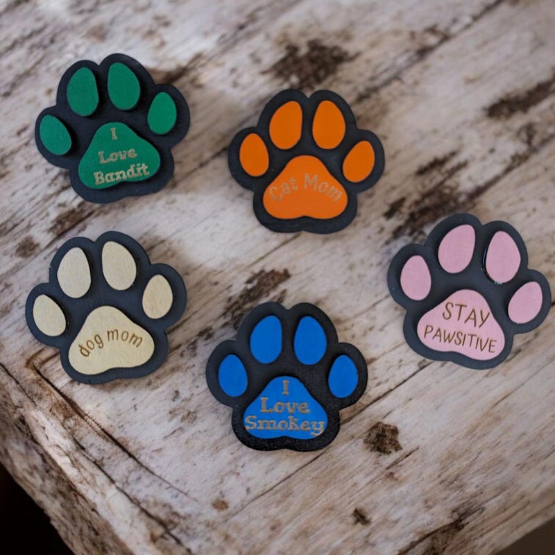 Paw Print Magnet - Etsy
