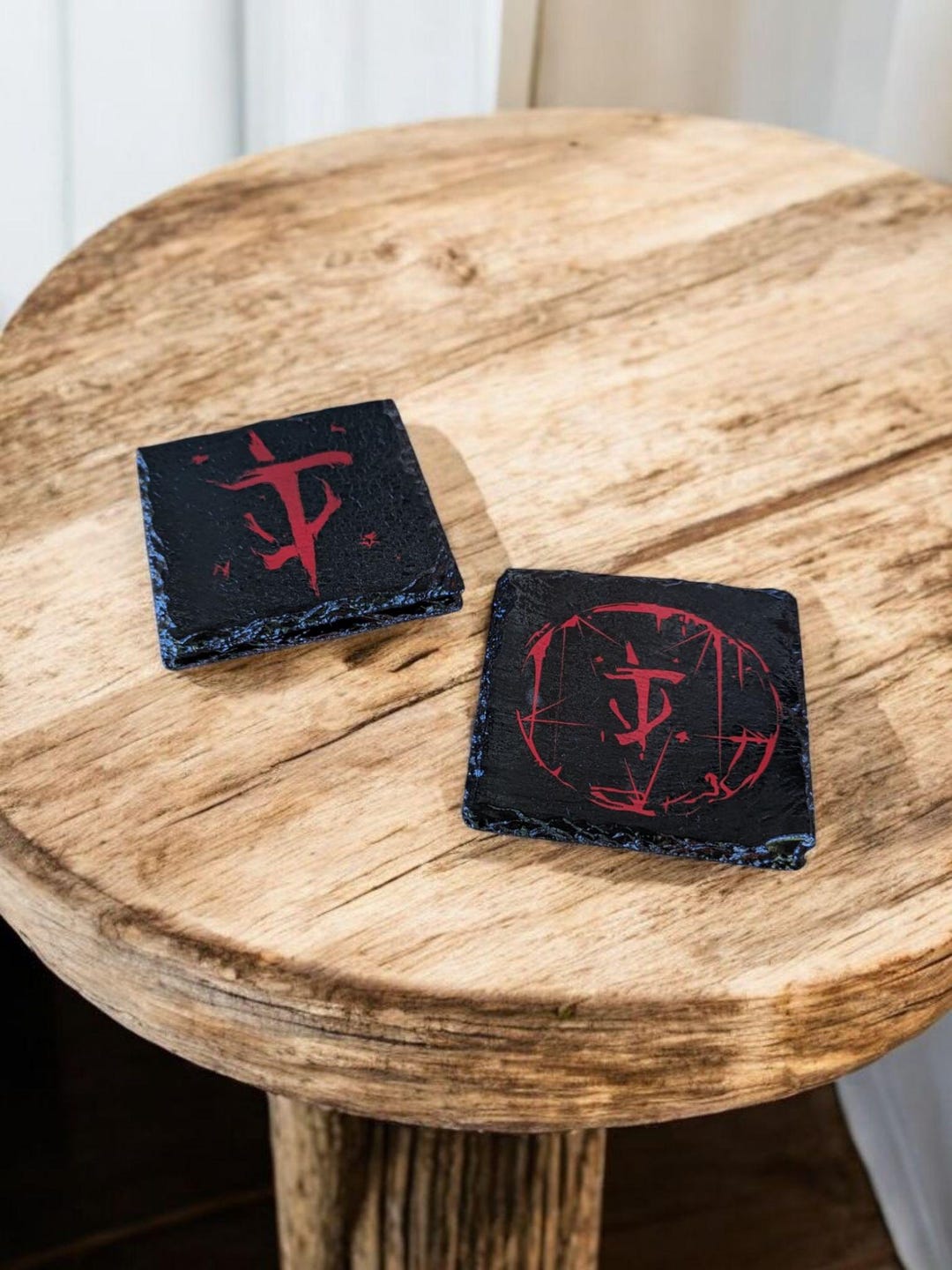 Doom Rune, Slayer and More Slate Coasters. - Etsy